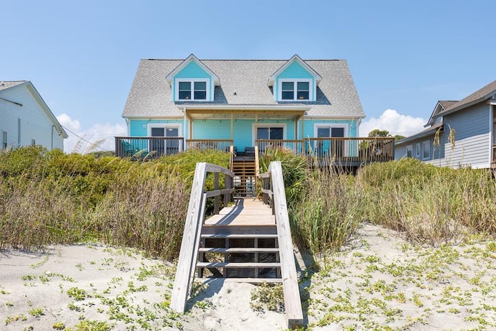 No Egrets- Oceanfront Luxury Home + Beach Access! - Folly Beach