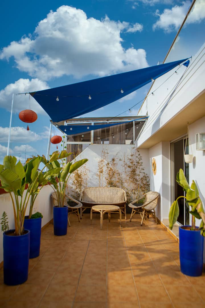 1 Ch, Terrasse, Véranda, A/c, Ascenseur - Agdal - Rabat