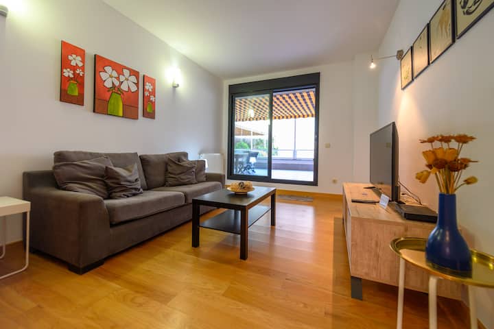 Moderno Apartamento Familiar Con Terraza - Madryt