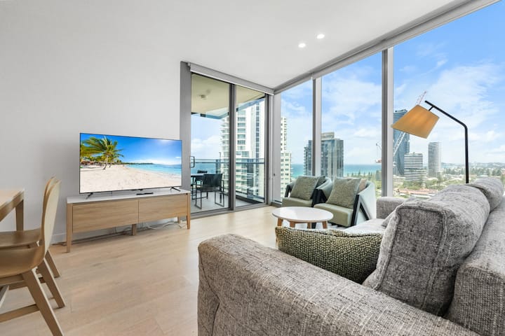 Oceanview Retreat New Build-infinity Pool/parking - 골드코스트
