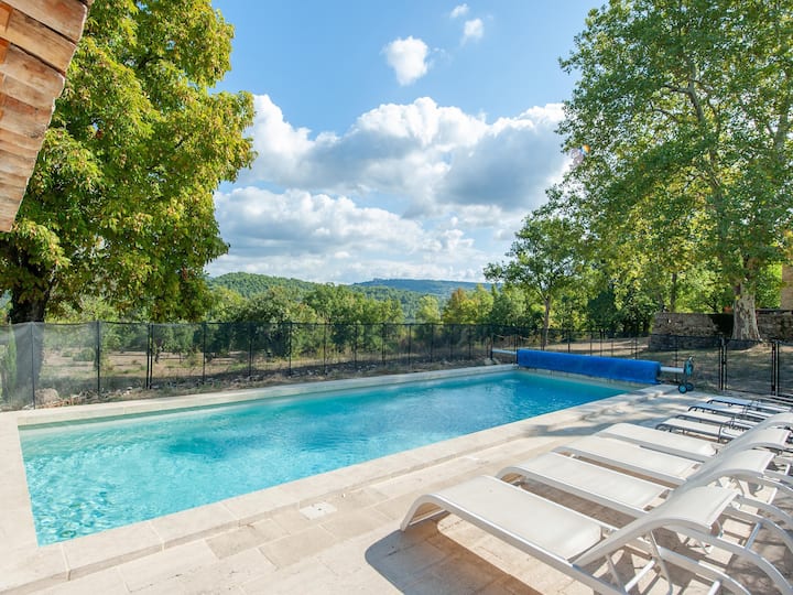 Villa à Saignon Avec Piscine Et Vue - Rustrel
