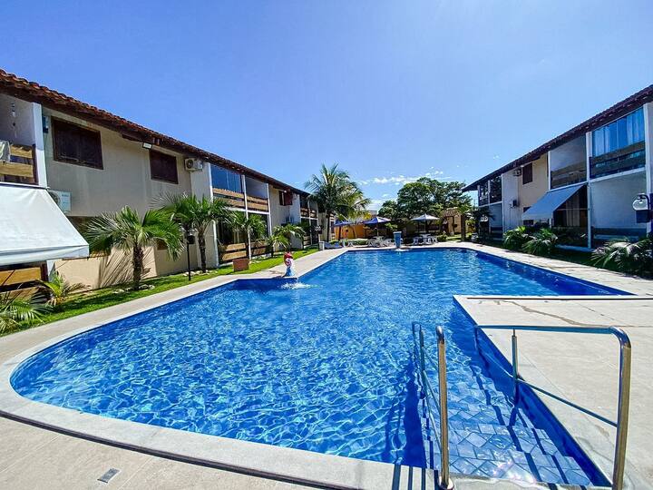Flat 100m From Taperapuã Beach, With Swimming Pool - Porto Seguro