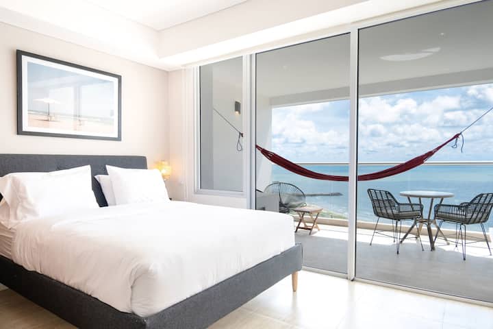 W* | Dazzling Loft W/ Ocean View In Crespo - Cartagena, Colombia