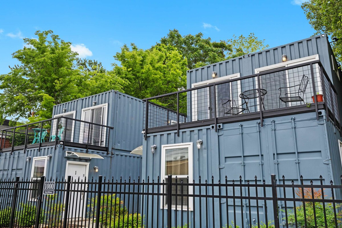 2-Story Shipping Container Retreat: Unit #3 & #4 - Apartments for Rent ...