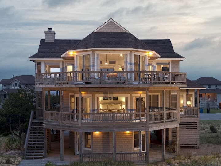 Obx Family House + Beach. Decks & Pools Access - Duck, NC