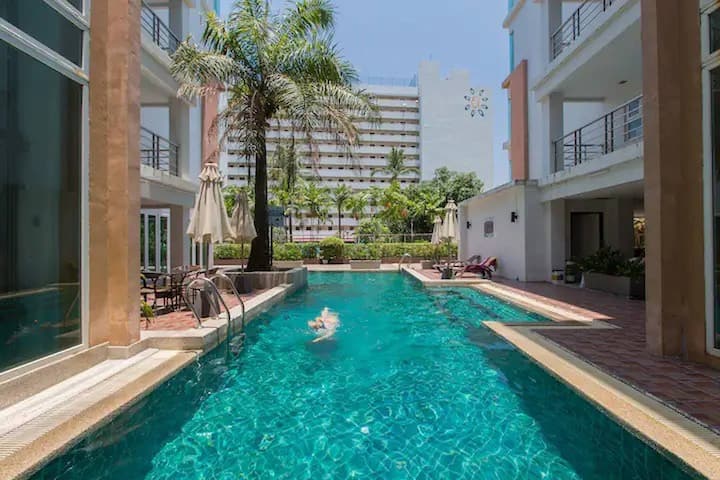 6-17 - Condo 2 Chambres Avec Balcon Et Piscine Par - Patong Beach