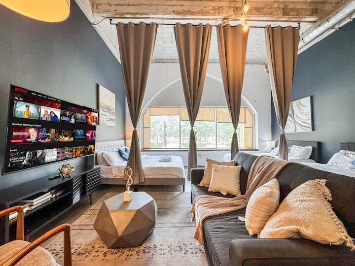 Luxury 2bd | Dt Dallas | Sleeps 10 | Free Parking - Bryan Place - Dallas