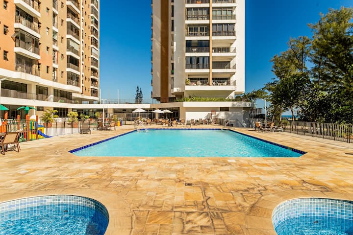 Apt 2 Quartos E Lazer Em Frente Praia Da Barra - Rio de Janeiro