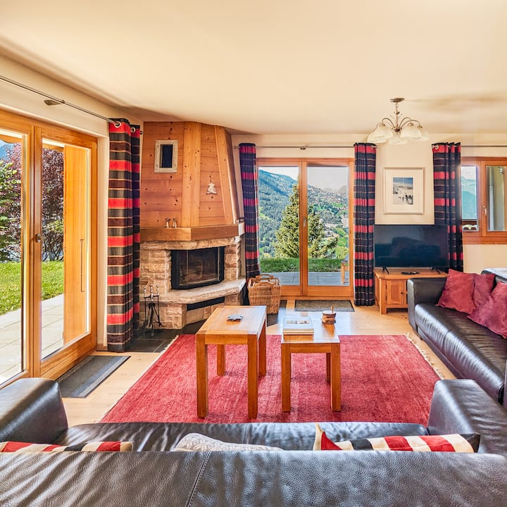 Apt With Garden, Fireplace & Stunning Views - Veysonnaz