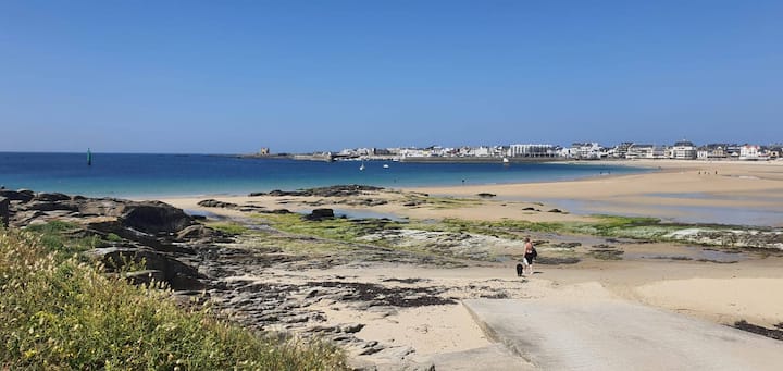 Appart 4 Pers. Vue Mer 400m Grande Plage Wifi - Quiberon