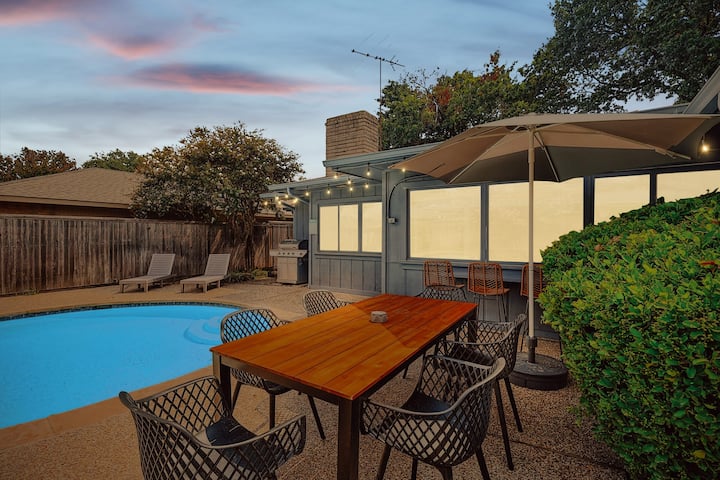 4-bd Serene Hideaway W/ Pool, Foosball, And Patio - Richardson, TX