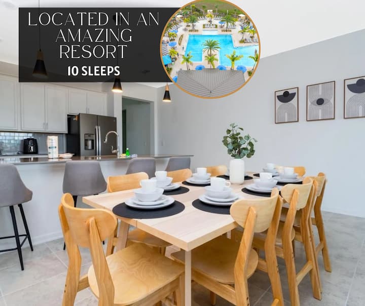 3 Br, 2.5 Ba Villa | Sleeps 10! - Celebration, FL