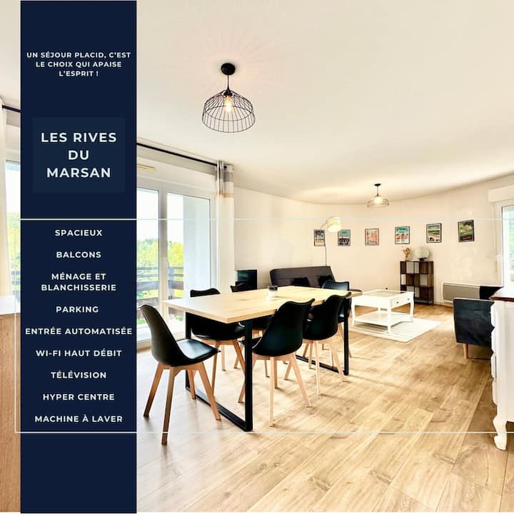 Les Rives Du Marsan - Spacious - Parking - Mont-de-Marsan