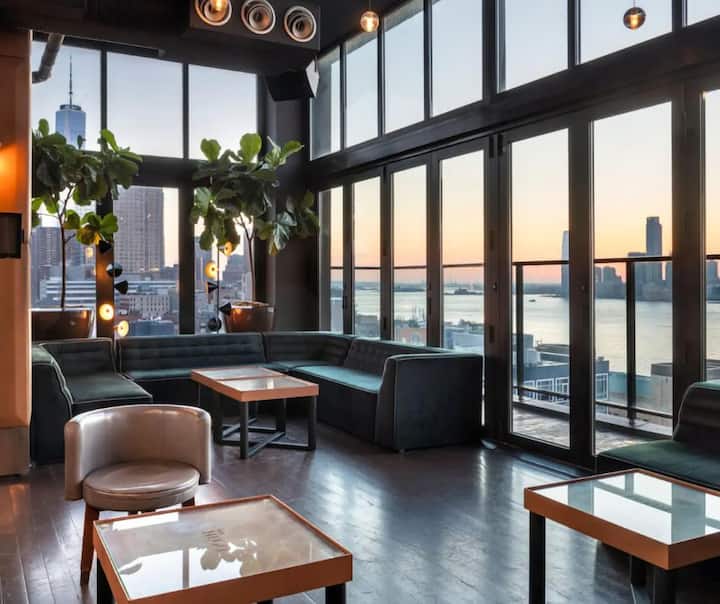 Superior Double Double, Hotel Hugo, Rooftop Bar - マンハッタン, NY
