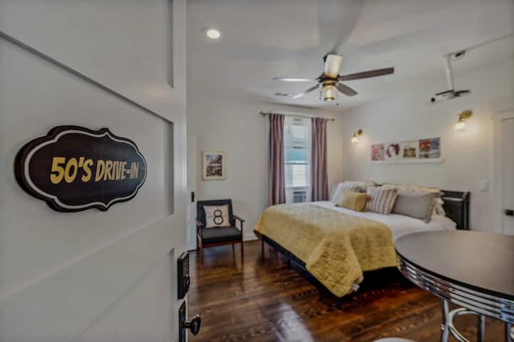 50's Drive-in Room- Inside Grand Castalian Inn B&b - Berkeley Springs, WV