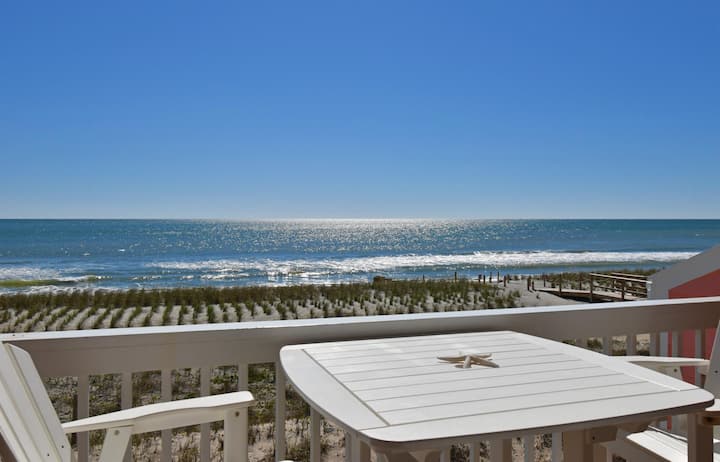 Updated Oceanfront Condo With Covered Deck, Indoor - Kure Beach, NC