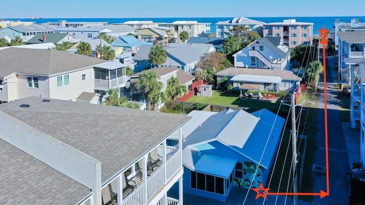 Unique 4br Steps From The Beach - Tybee Island, GA