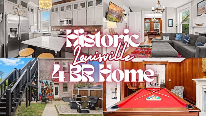 4br Home W/ Pool Table & Firepit | Best For Groups - Louisville, KY