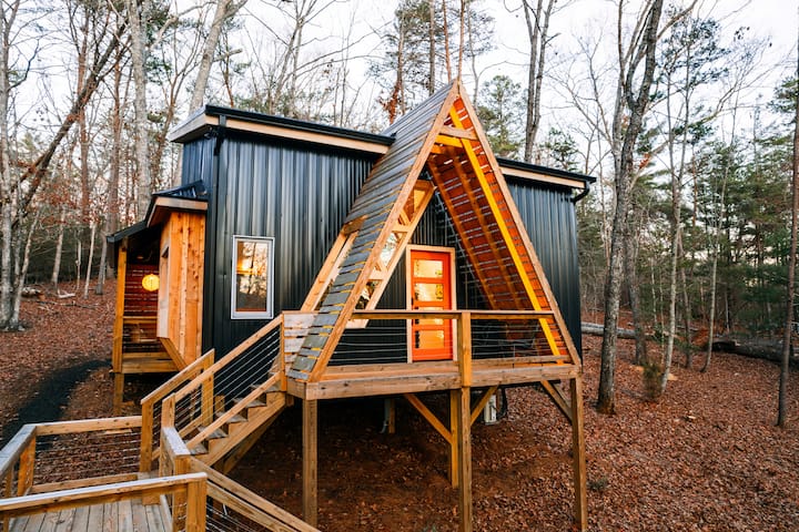 Mcm Tiny Home 10 Min To At + Outdoor Soaking Tub - Dahlonega, GA