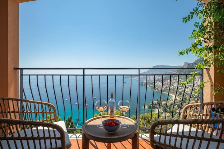 Le Coq Grace Kelly - Parking - A/c - Amazing View - Menton