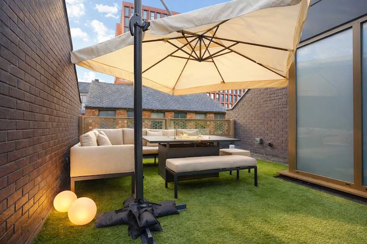 Luxury Townhouse 4br I Roof Terrace I Parking - Manchester