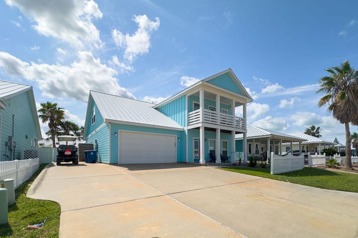 Rs152 Pool, Golf Cart Included, Beach Boardwalk - Port Aransas, TX