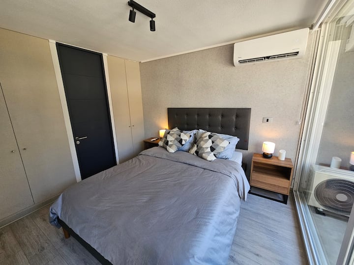 Hom | Moderno Dpto 2d2b 3pax Metrostalucia - Santiago