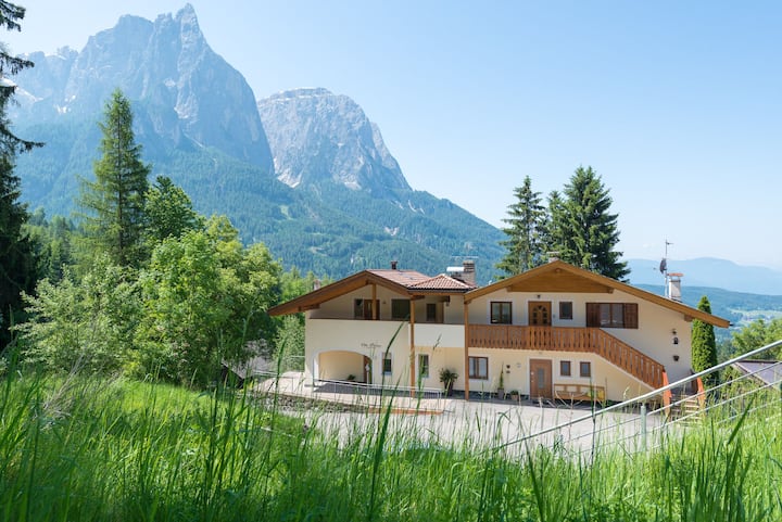 Wohnung In Den Dolomiten Mit Traumhafter Aussicht - Seis