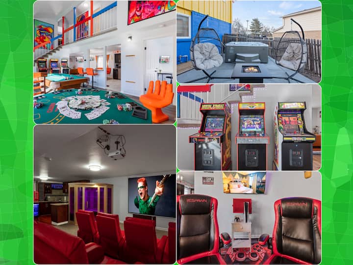 Hottub Sauna Theater Ps5 Arcade Redrocks 7br 420 - Golden, CO