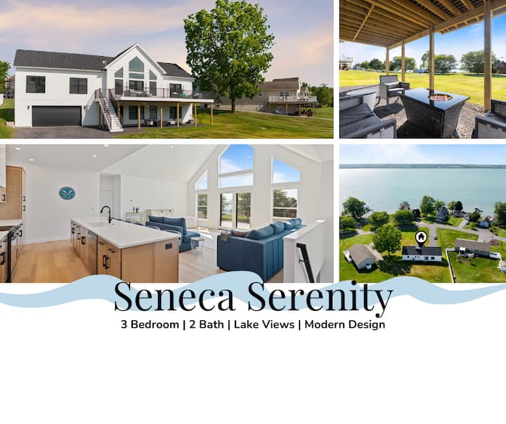 Lake Access | Stunning Views | Modern Design - Sampson State Park, Romulus