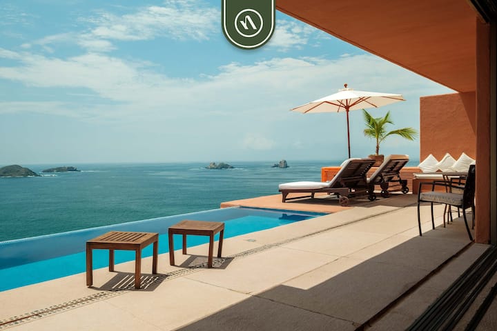 4 Br Penthouse - Breathtaking Views - Private Pool - Ixtapa Zihuatanejo