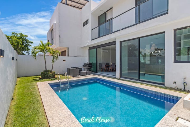 Villa 3e: 4br W Private Pool & Bnayar Beach Club - Nayarit