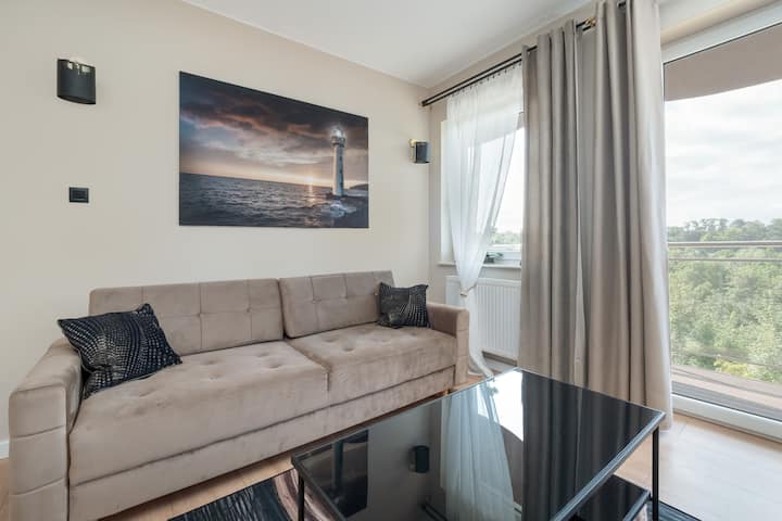 Władysławowo Apartment | Parking | Balcony | For 6 - Władysławowo