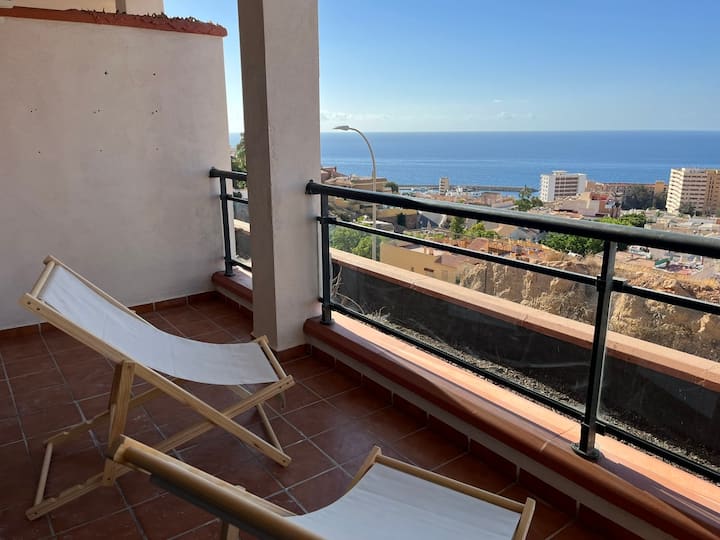 1º B Duplex With Terrace And Sea Views - Aguadulce