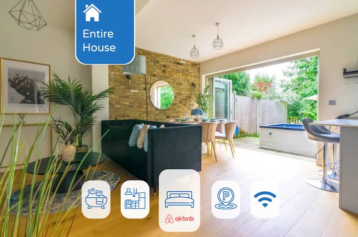5 Bed 2.5 Bath House With Private Garden & Jacuzzi - Hounslow