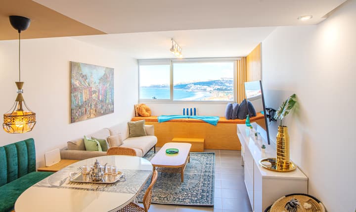 Hilton Sea View Top Floor – Steps To Beach, Train - Tangier