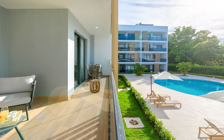 New Pool Views Sausalito Residencial Close To Play - Punta Cana