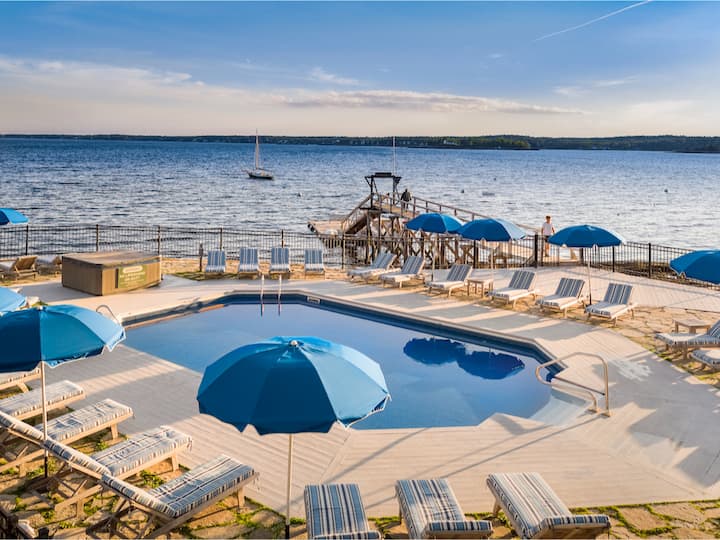 Ada Rm | Ocean Peek+porch+fp | No Hidden Fees - Boothbay, ME