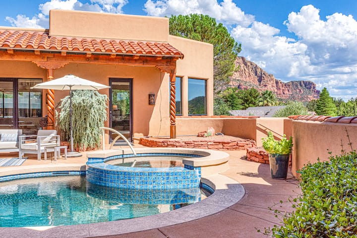 Panoramic Sedona Views, Game Room, Pool, Hot Tub! - Sedona, AZ