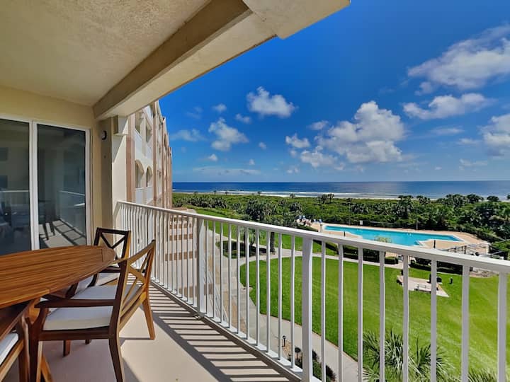 Oceanfront Condo With Wrap-around Balcony & Views - Marineland Dolphin Adventure, St. Augustine