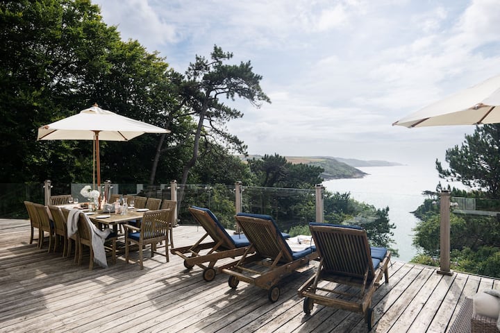 The Wood- Magnificent House With South Sands Views - Salcombe