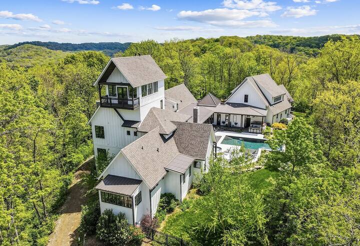 Above Nashville Eagle's View | Pool&spa I Sauna&co - Johnson Lake, Franklin