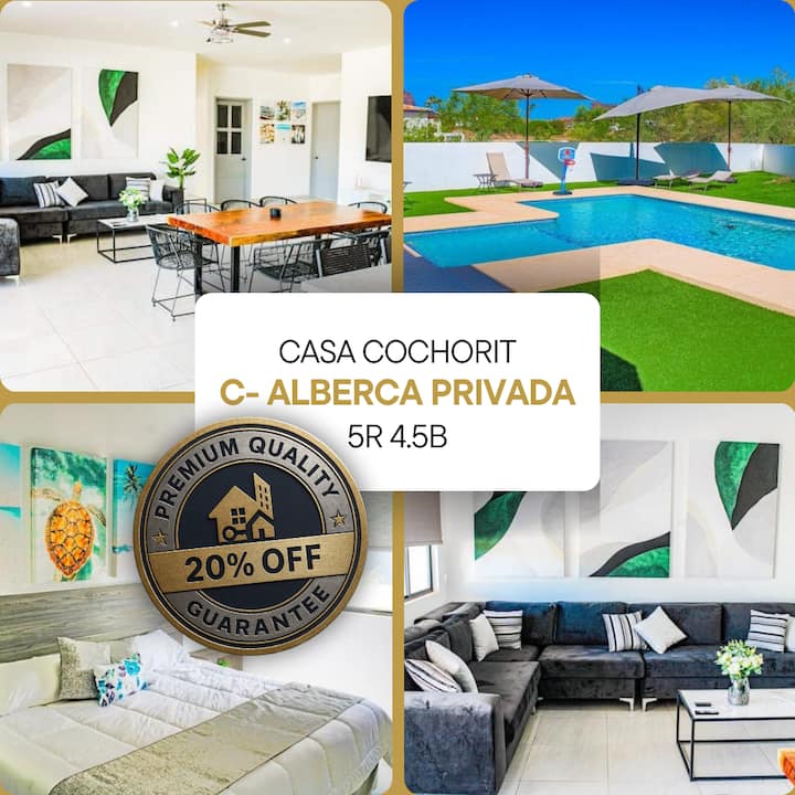 Casa "Cochorit" C/alberca (5r/4.5b) En San Carlos - San Carlos Nuevo Guaymas