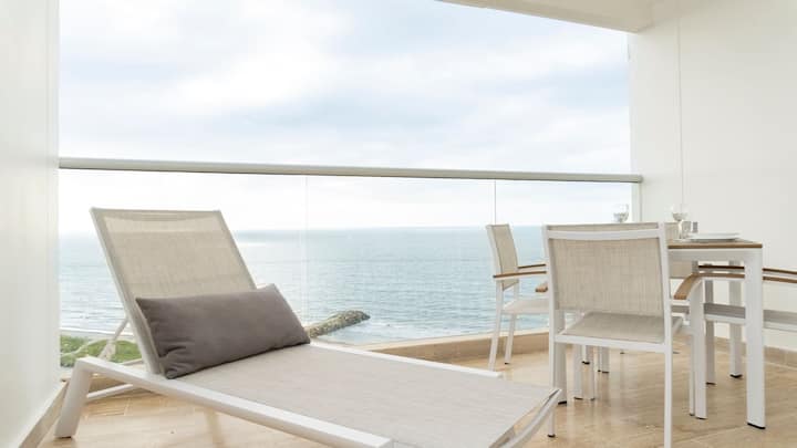 Cb1411 Relaxing Oceanfront Suite In Crespo - Cartagena