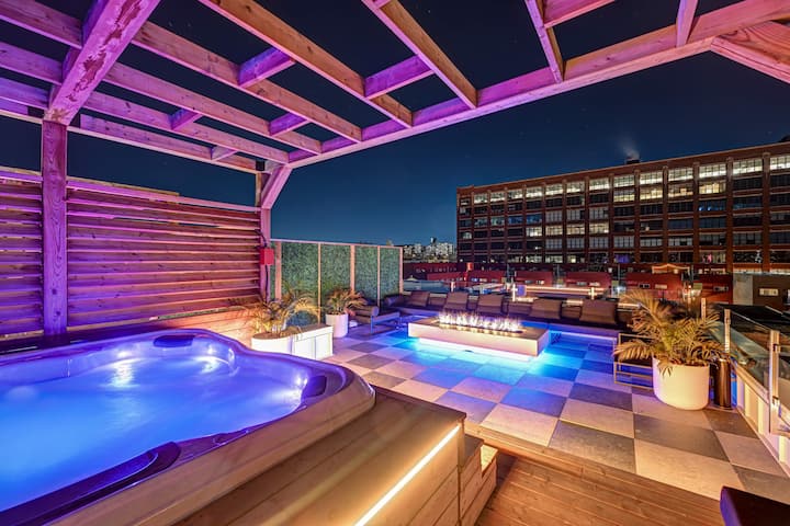 Downtown Luxury Penthouse With Private Rooftop Hot - Lasalle
