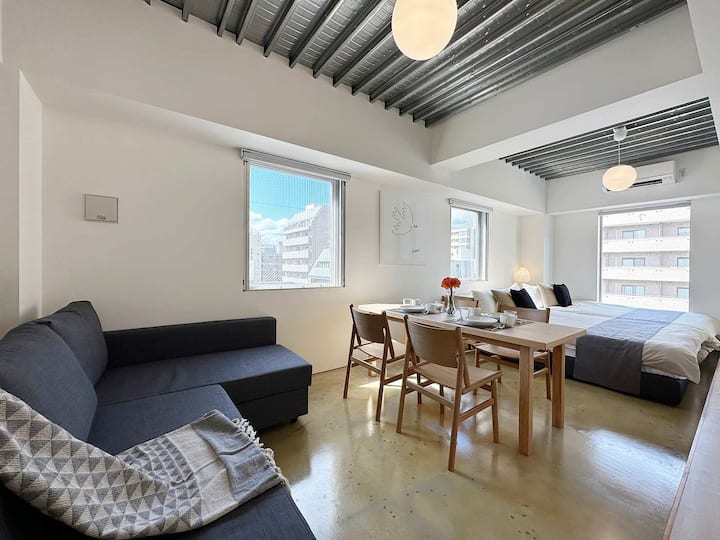 Modern 1 Br Apartment Good For 6 People - Hiroshima