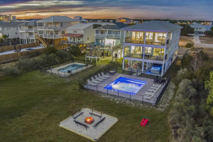 Private Heated Pool Hot Tub Gulf View Elevator - 굴프 쇼어스