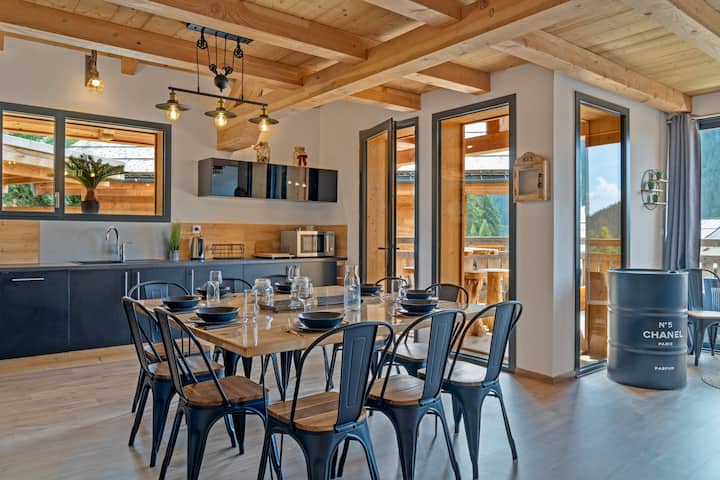 Chalet De Standing Avec Sauna Et Jacuzzi - Embrun