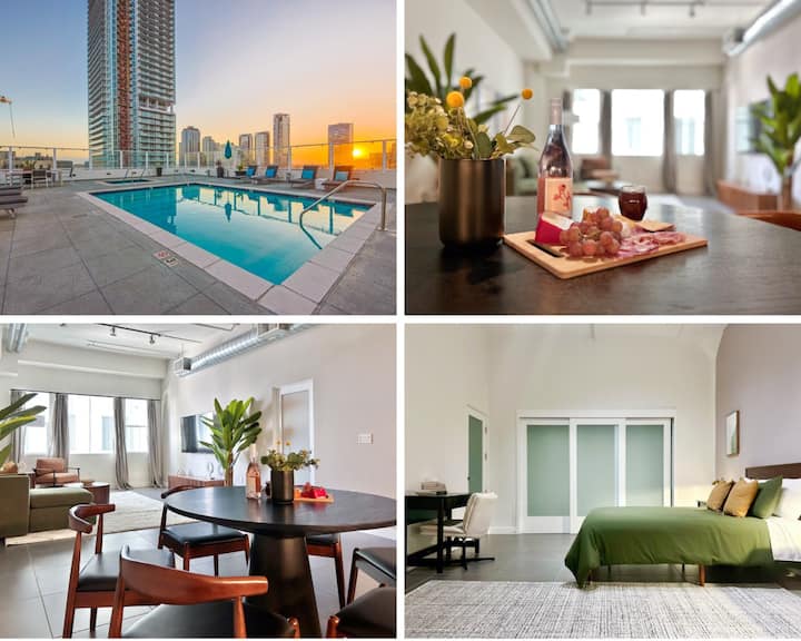 Luxury 2br In Dtla W/ Jacuzzi & Rooftop Views - Los Angeles, CA