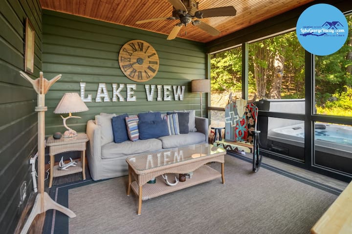 Lakeview Lodge|hot Tub|9 Bds|pet Friendly|fire Pit - Bolton Landing, NY